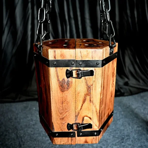 BDSM Sensory Deprivation Head Box Stocks for Bondage